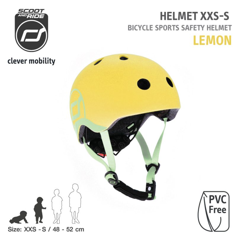 Scoot & Ride Helmet Xxs-S-Lemon หมวกกันน็อคสกู๊ตเตอร์ - Kiddo Pacific