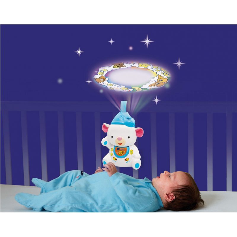 Vtech Lullaby Lights Bear-Pink โปรเจคเตอร์กล่องดนตรี - Kiddo Pacific