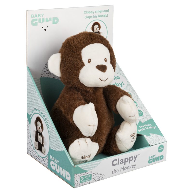Gund Baby Animated Clappy The Monkey ตุ๊กตาสำหรับเด็ก - Kiddo Pacific