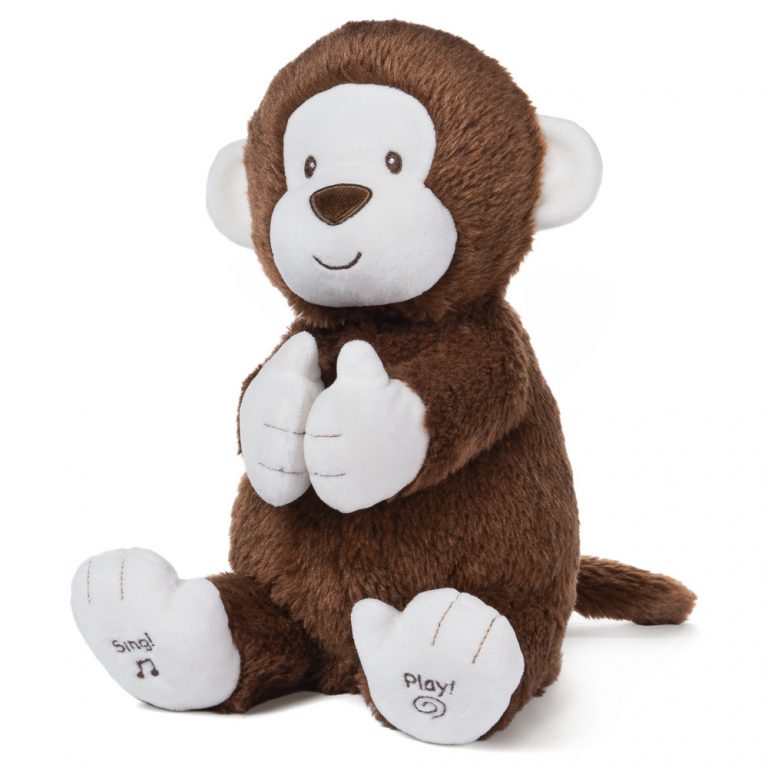 Gund Baby Animated Clappy The Monkey ตุ๊กตาสำหรับเด็ก - Kiddo Pacific