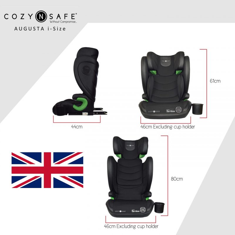 Cozy N Safe Augusta I-Size Car Seat - Black คาร์ซีท - Kiddo Pacific