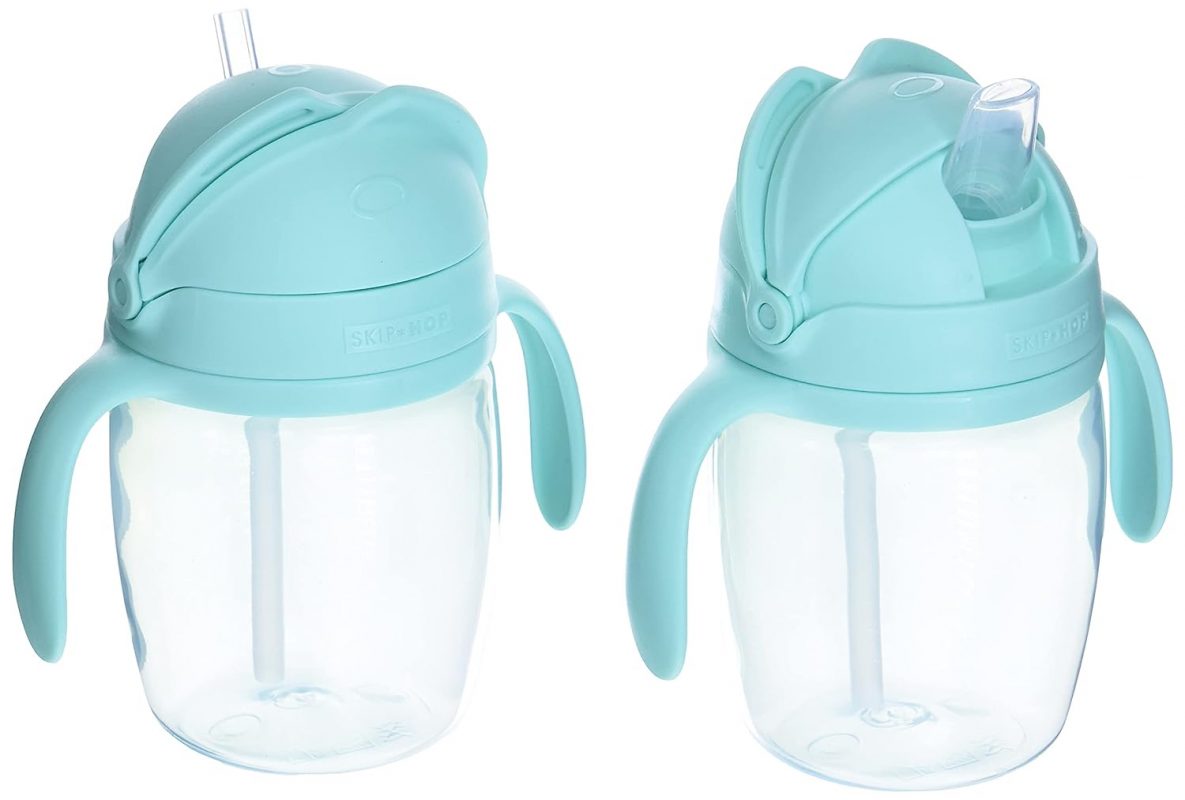 Sip To Straw 2 Pack Teal แก้วหัดดื่ม - Kiddo Pacific