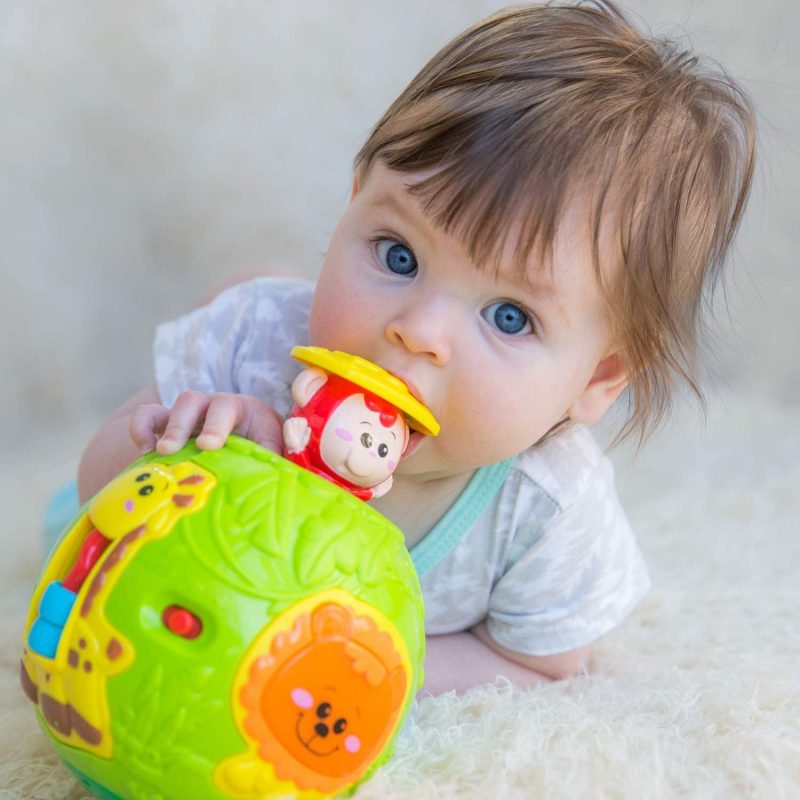 Roll N Pop Jungle Activity Ball ของเล่น ลูกบอลสำหรับเด็ก - Kiddo Pacific
