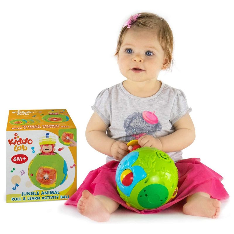 Roll N Pop Jungle Activity Ball ของเล่น ลูกบอลสำหรับเด็ก - Kiddo Pacific