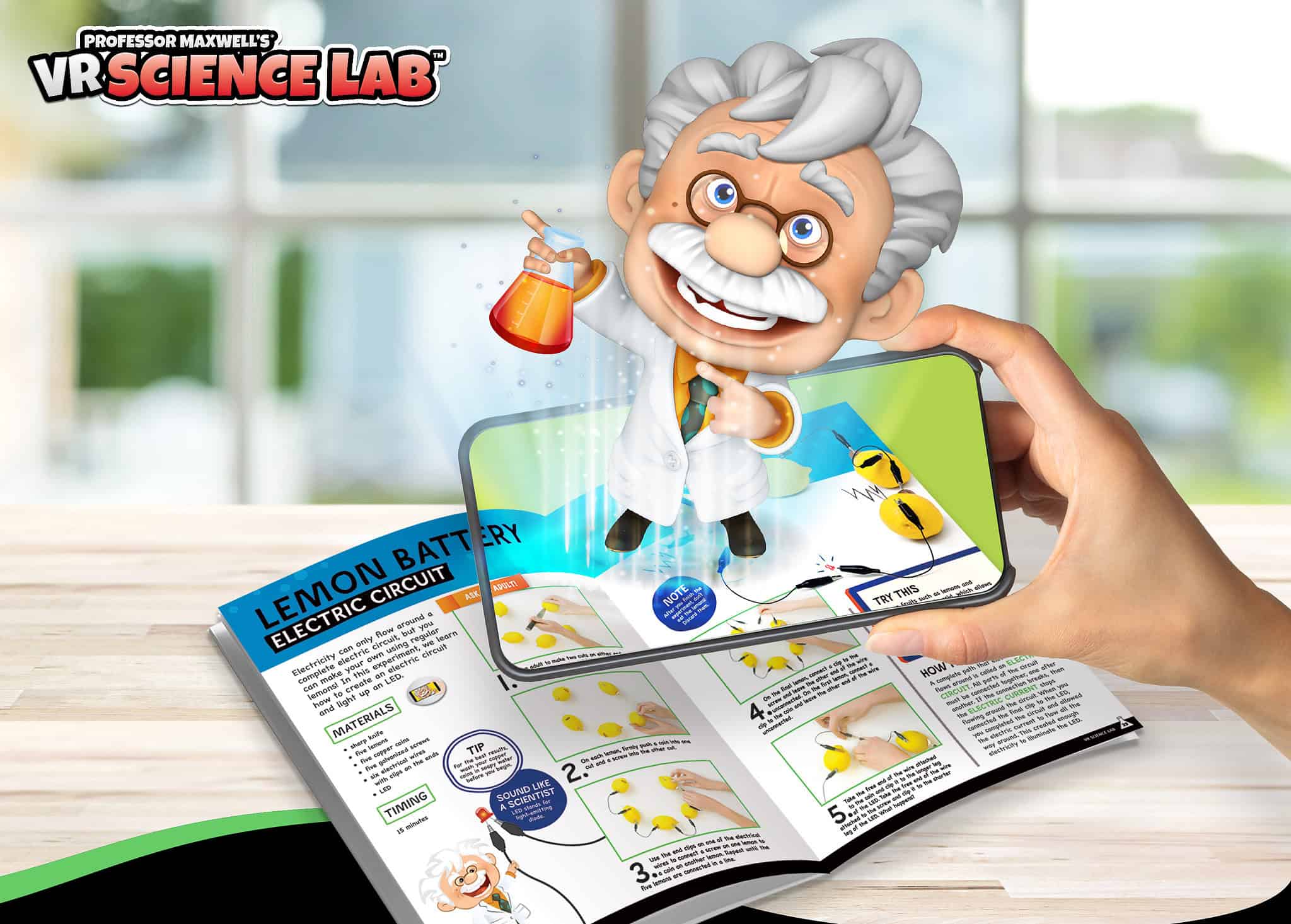 Abacus Professor Maxwell'S Vr Science ชุดของเล่นวิทยาศาสตร์ - Kiddo Pacific