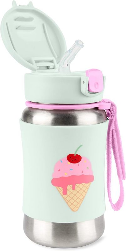 Spark Style Ss Straw Bottle Ice Cream ขวดน้ำสแตนเลส - Kiddo Pacific