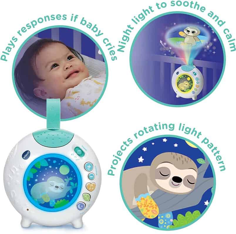 Vtech Sleepy Sloth Cot Light เครื่องฉายโปรเจคเตอร์ - Kiddo Pacific