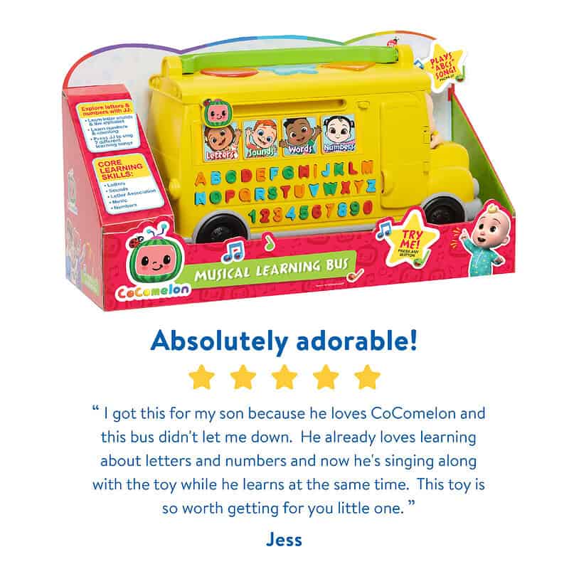 Cocomelon Learning Bus ของเล่น รถโรงเรียน - Kiddo Pacific
