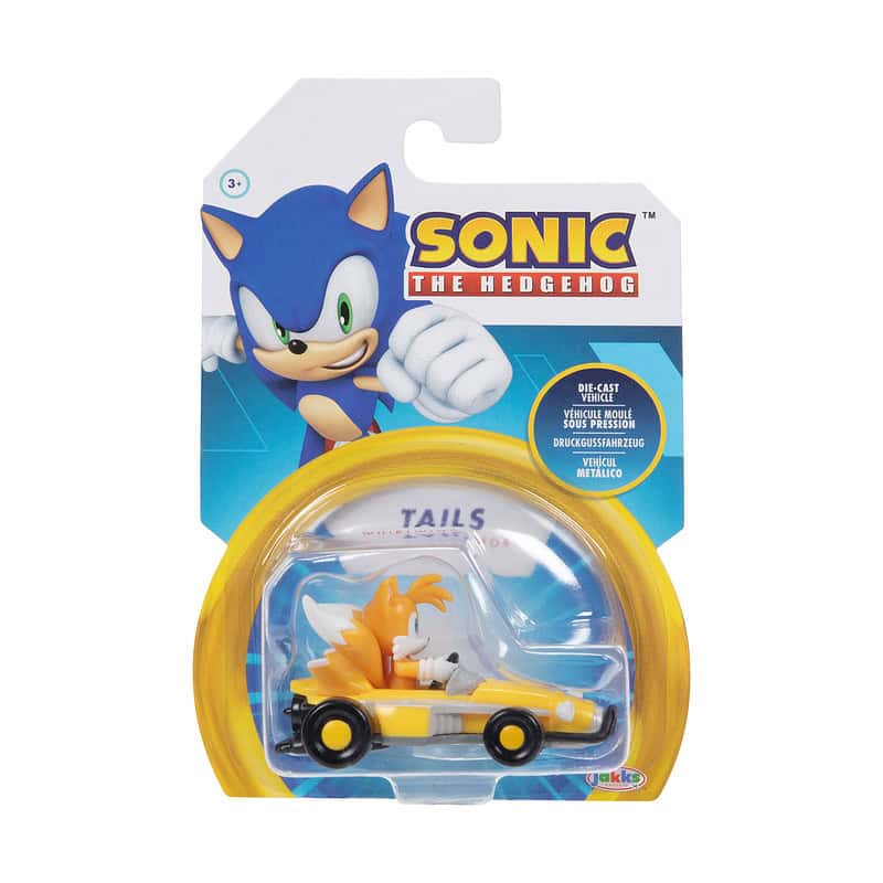 Sonic 1:64 Diecast Vehicle - Tails ฟิกเกอร์ 1:64นิ้ว - Kiddo Pacific