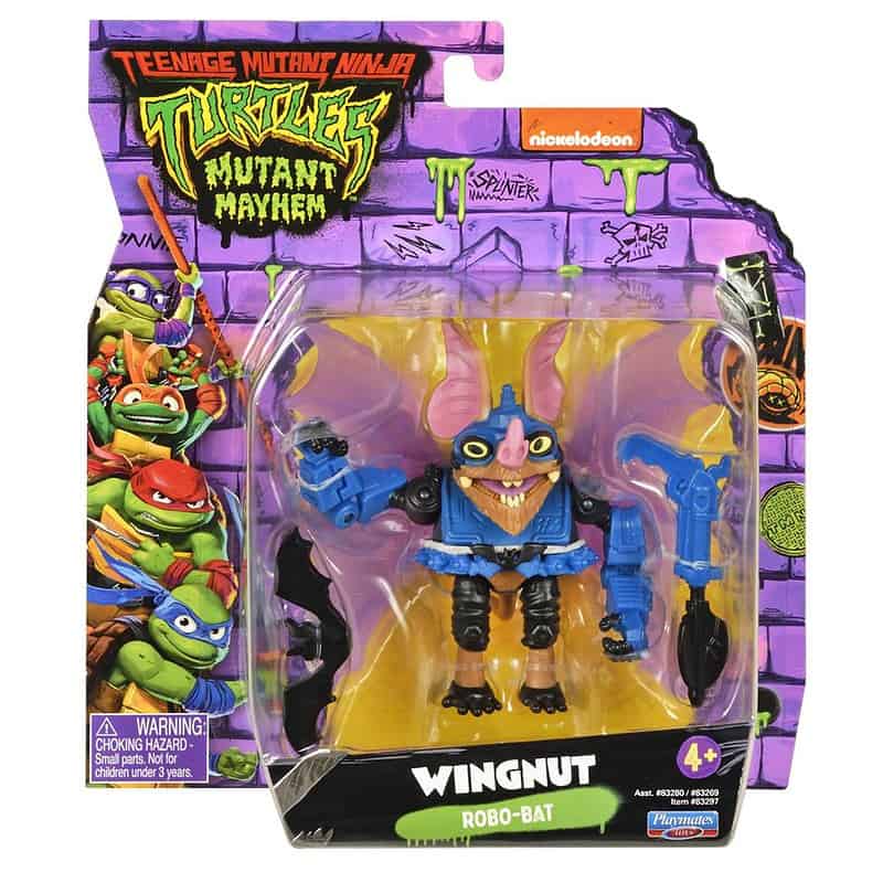 Tmnt Movie Basic Figure - Wingnut ฟิกเกอร์นินจาเต่า - Kiddo Pacific