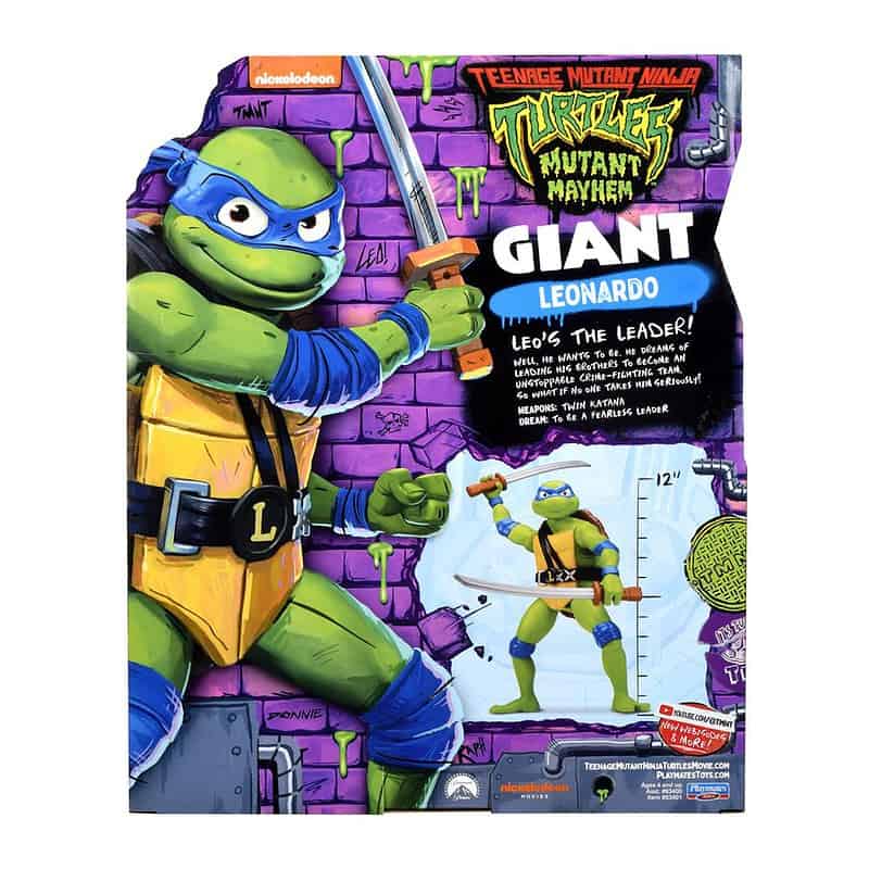 Tmnt Movie Giant - Leonardo ฟิกเกอร์นินจาเต่า - Kiddo Pacific