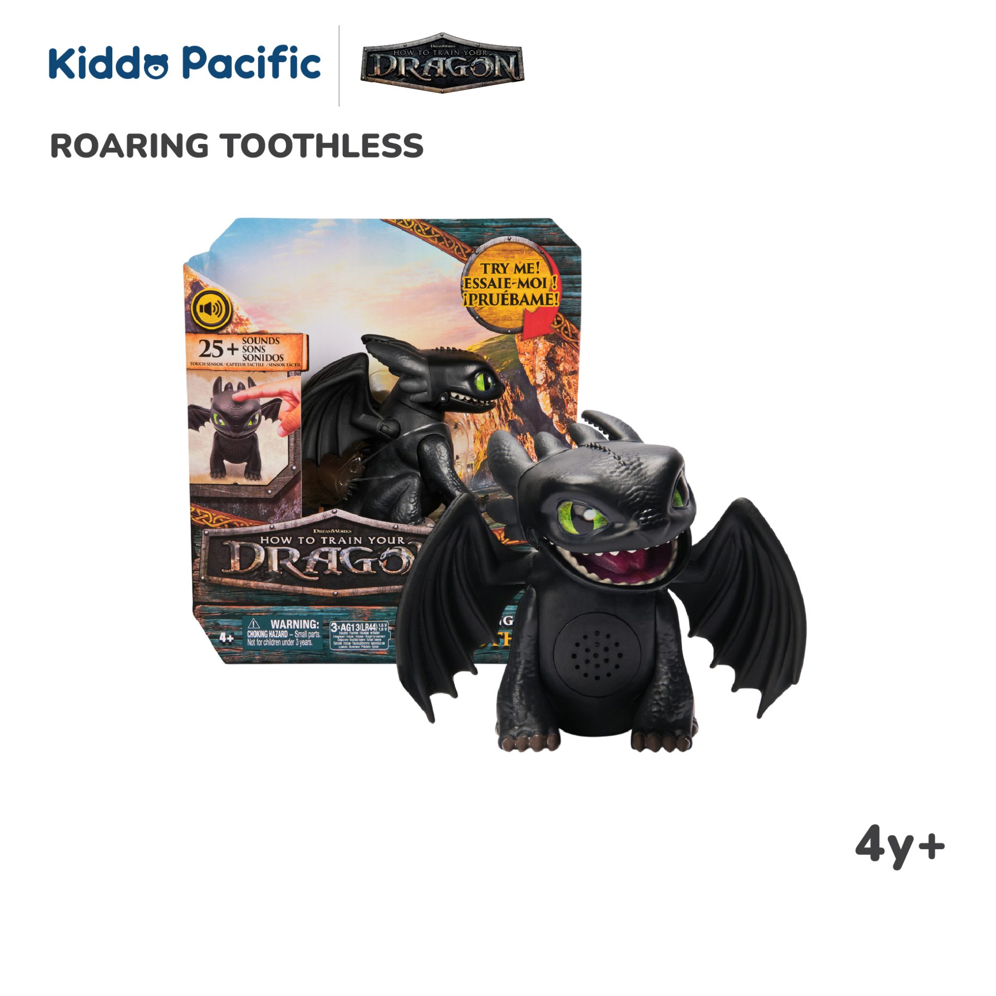 HOW TO TRAIN YOUR DRAGON ROARING TOOTHLESS ฟิกเกอร์ - Kiddo Pacific