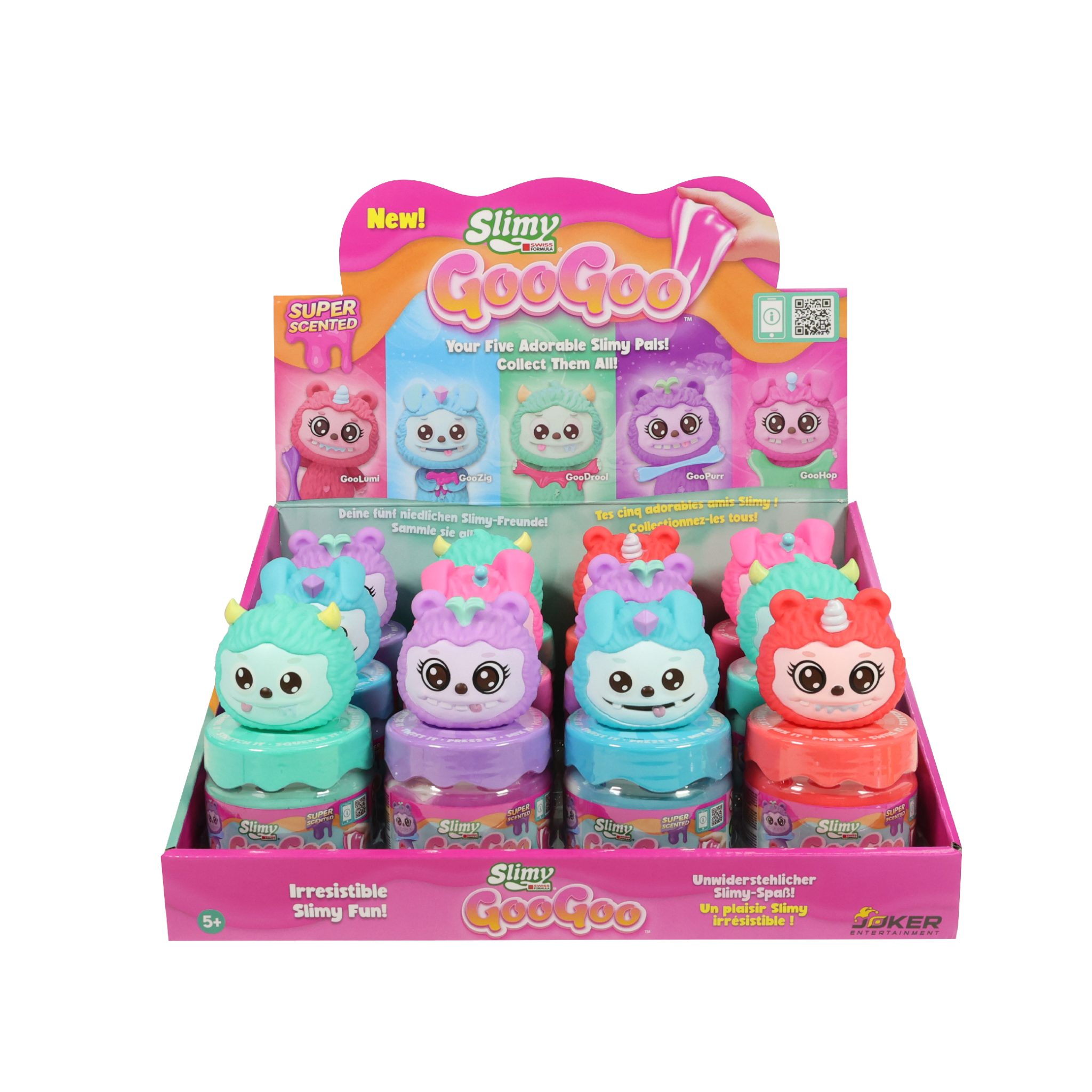 SLIMY GOO GOO GANG 8 OZ CUP ASSORTMENT ของเล่นสไลม์ (คละสี) - Kiddo Pacific